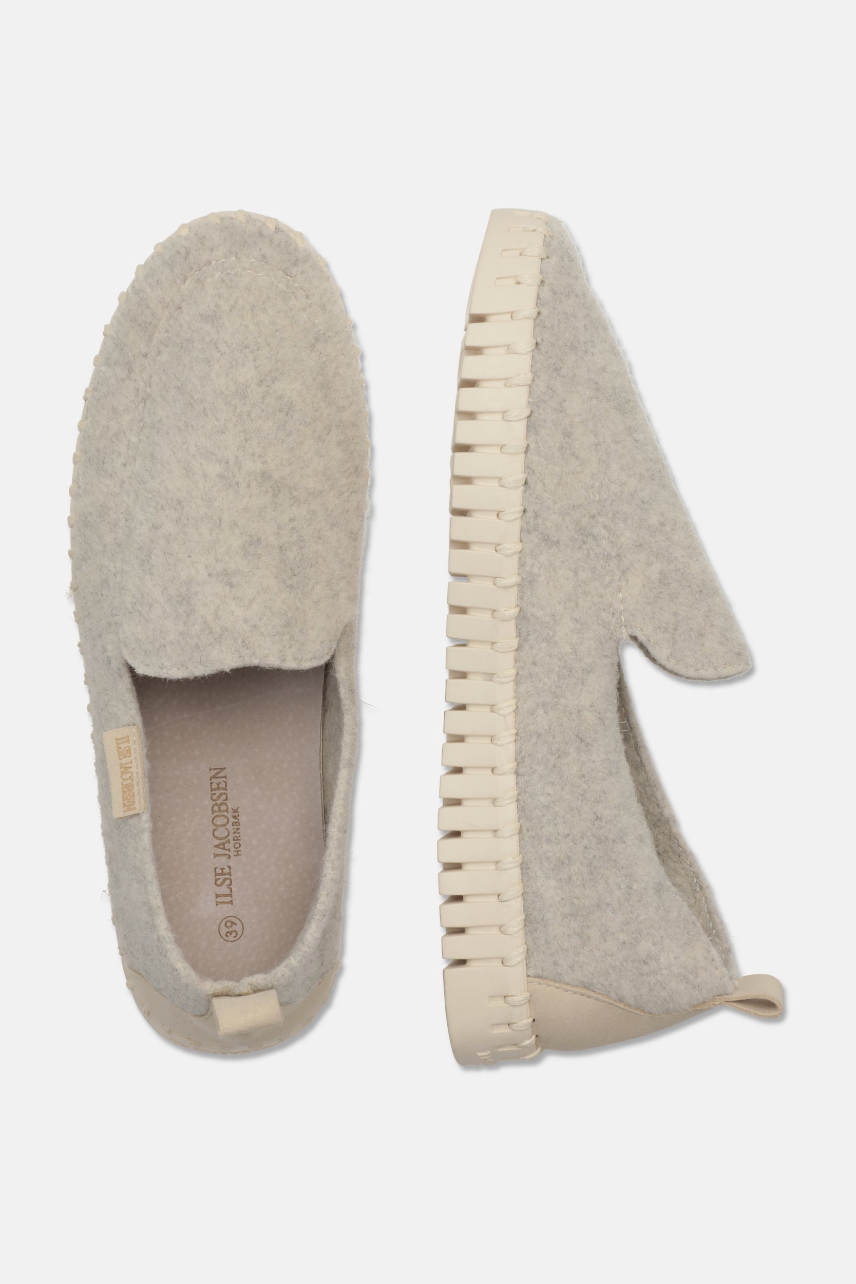 Vilten Loafers TULIP3092F - Pumice Stone 021 | Ilse Jacobsen